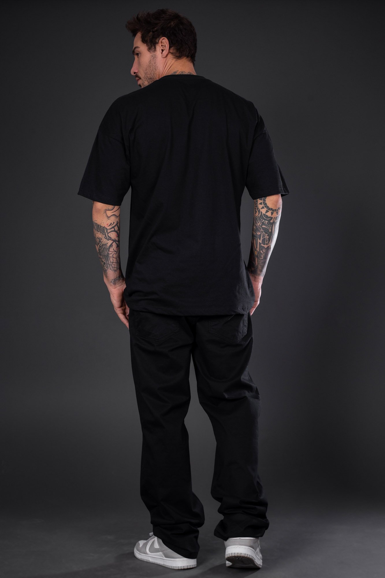 Camiseta Oversized Preta Lisa